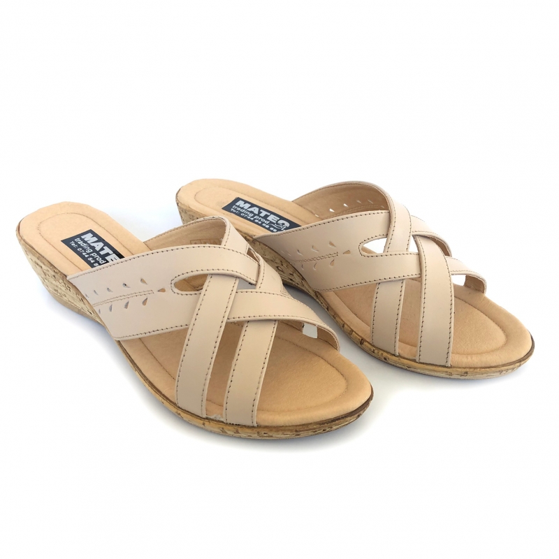 Papuci Dama din Piele Naturala - Fabricati in Romania - Mateo Shoes